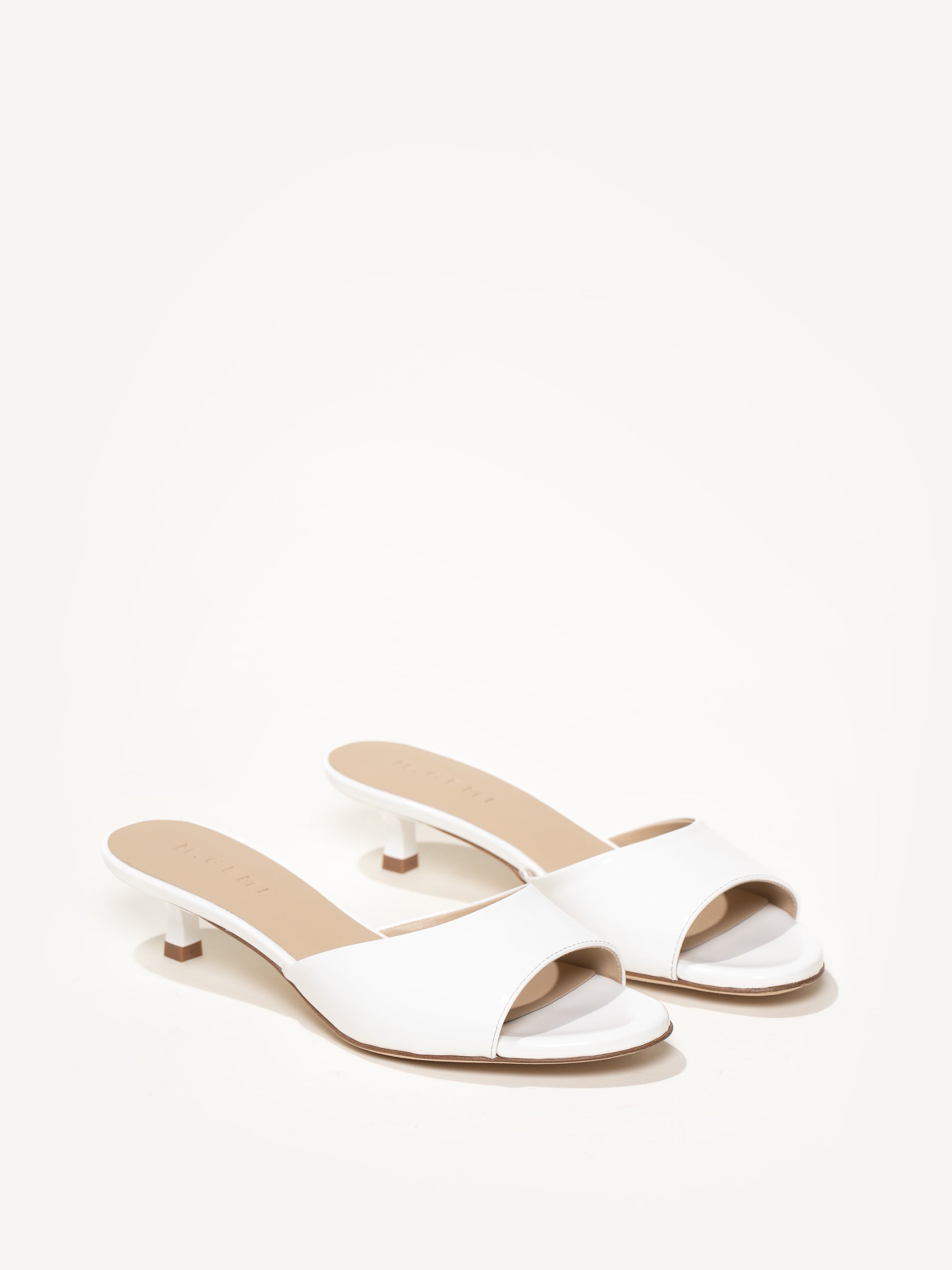 The Serena White Soft Patent M Gemi