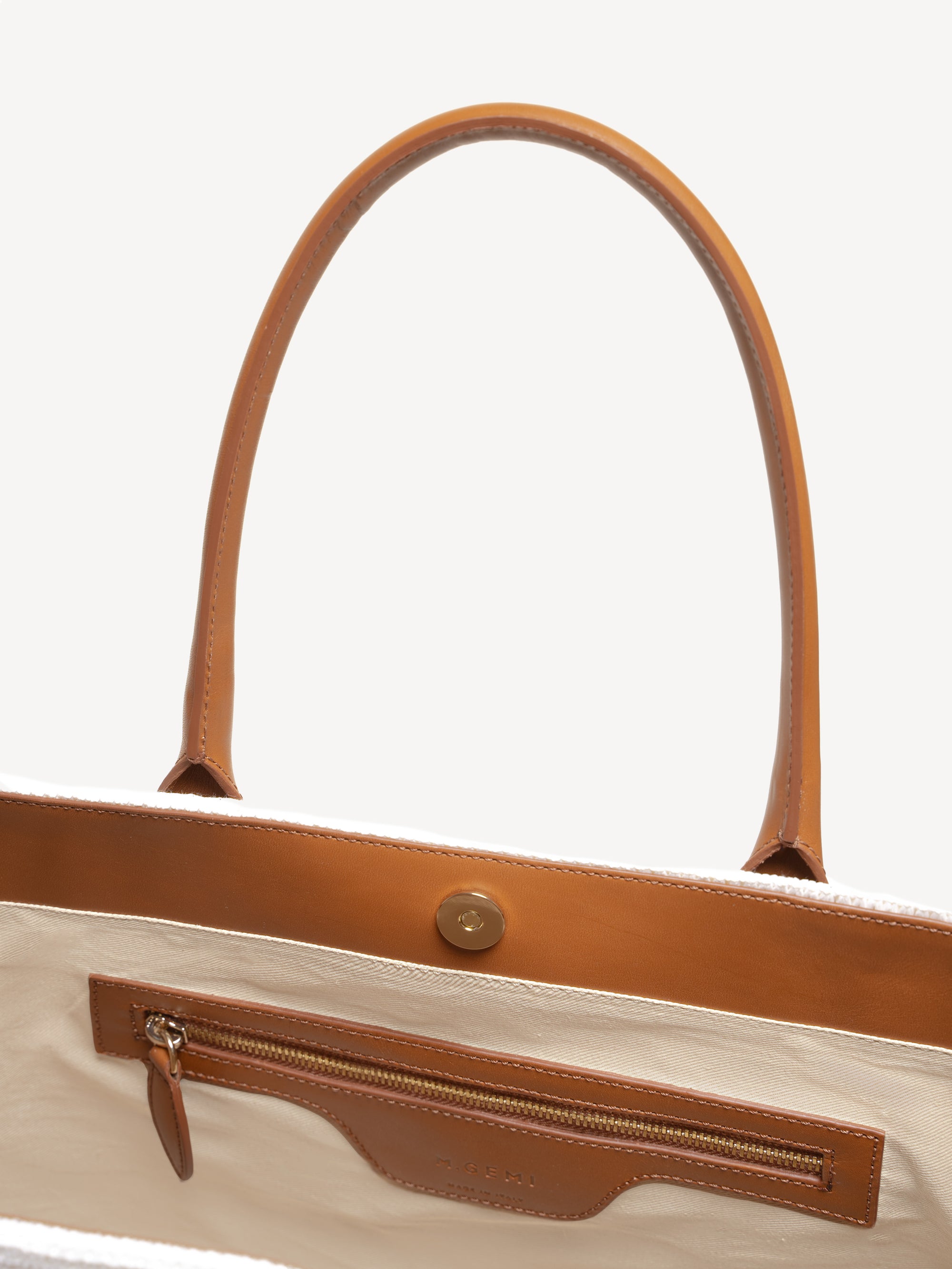 The Barbara - White and Natural - Raffia - M.Gemi