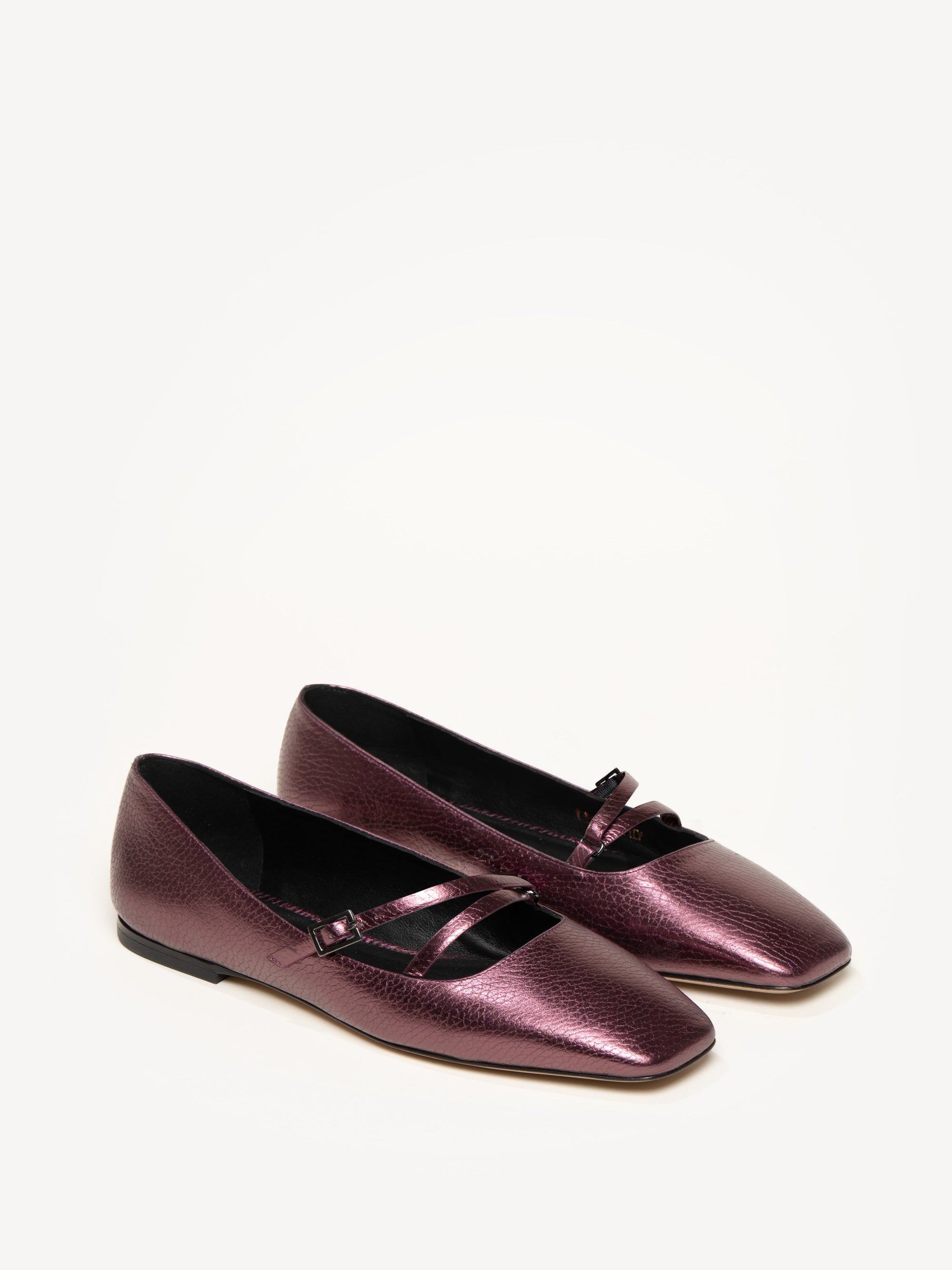 The Zoe - Sangria - Metallic Tumbled Leather - M.Gemi