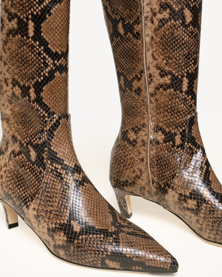 The Tina - Python Print - Python Printed Leather - M.Gemi