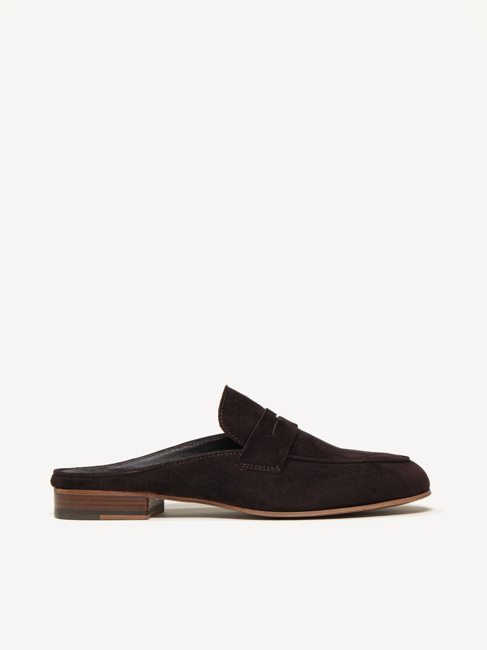 The Sacca Donna Mule - Dark - Chocolate - Suede - M.Gemi