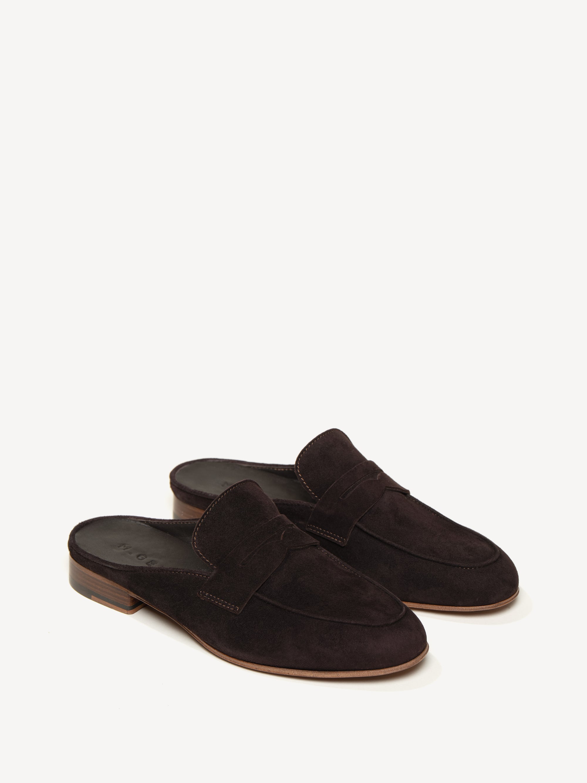 The Sacca Donna Mule - Dark - Chocolate - Suede - M.Gemi