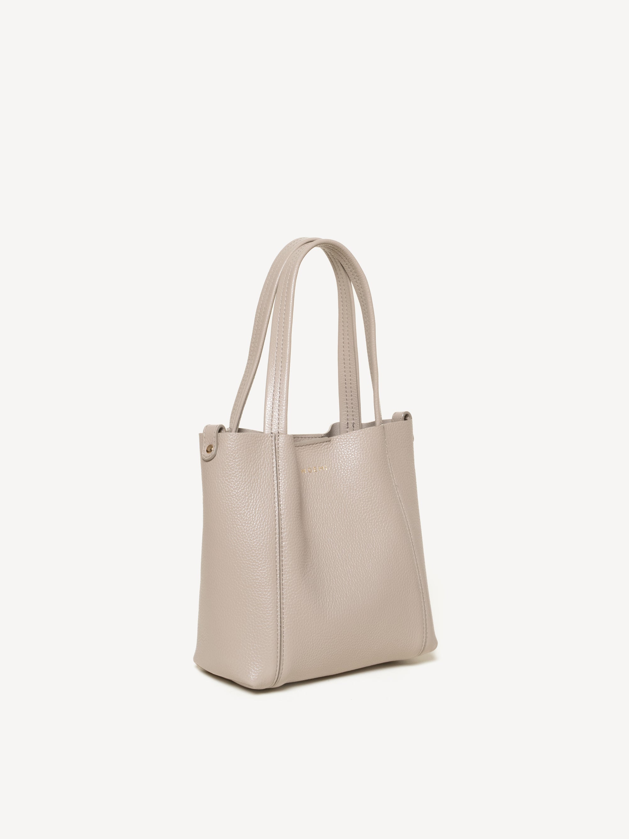 The Lola Small Convertible Tote - Oatmeal - Leather - M.Gemi