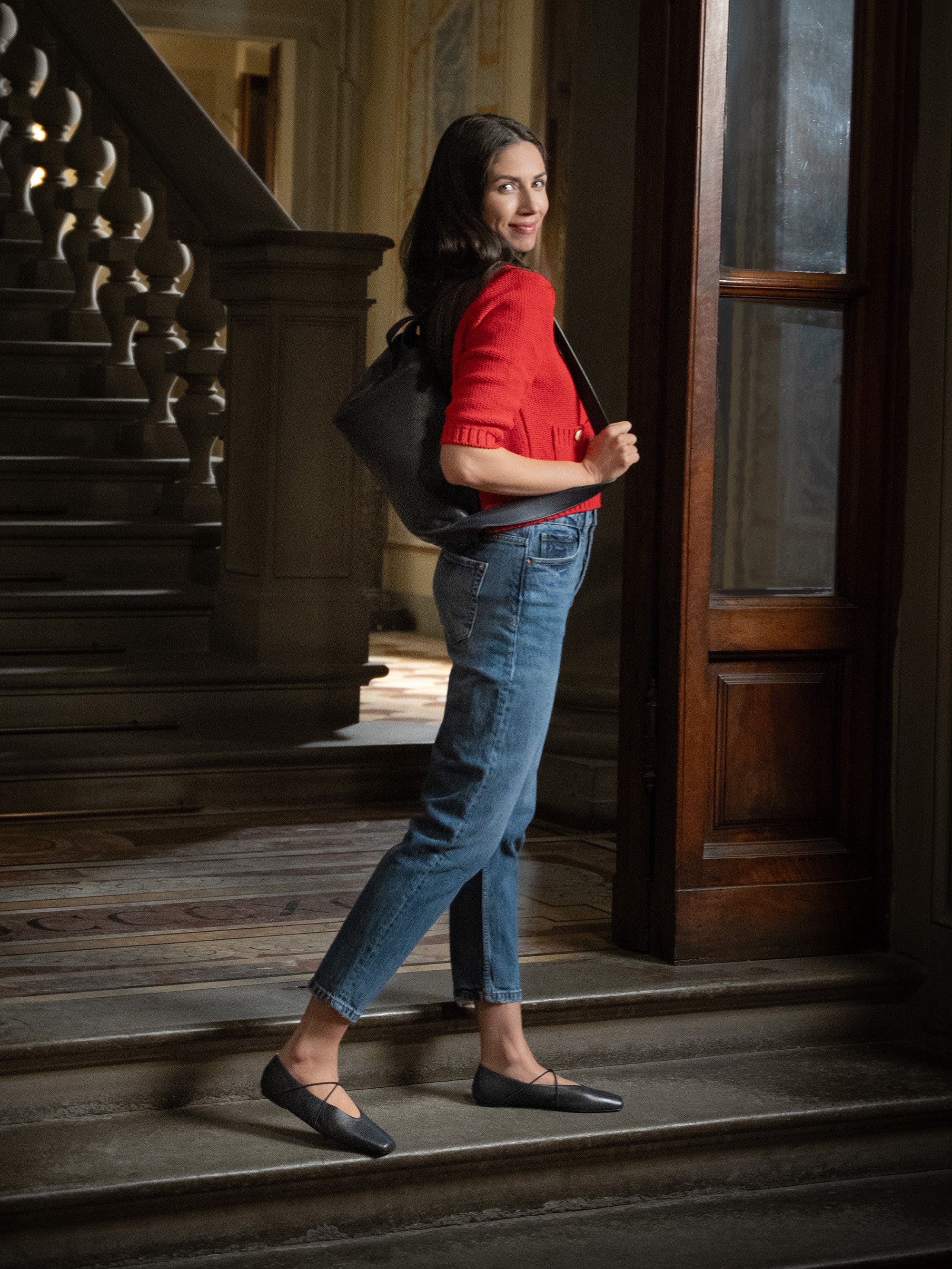 The Laura - Navy - Leather - M.Gemi