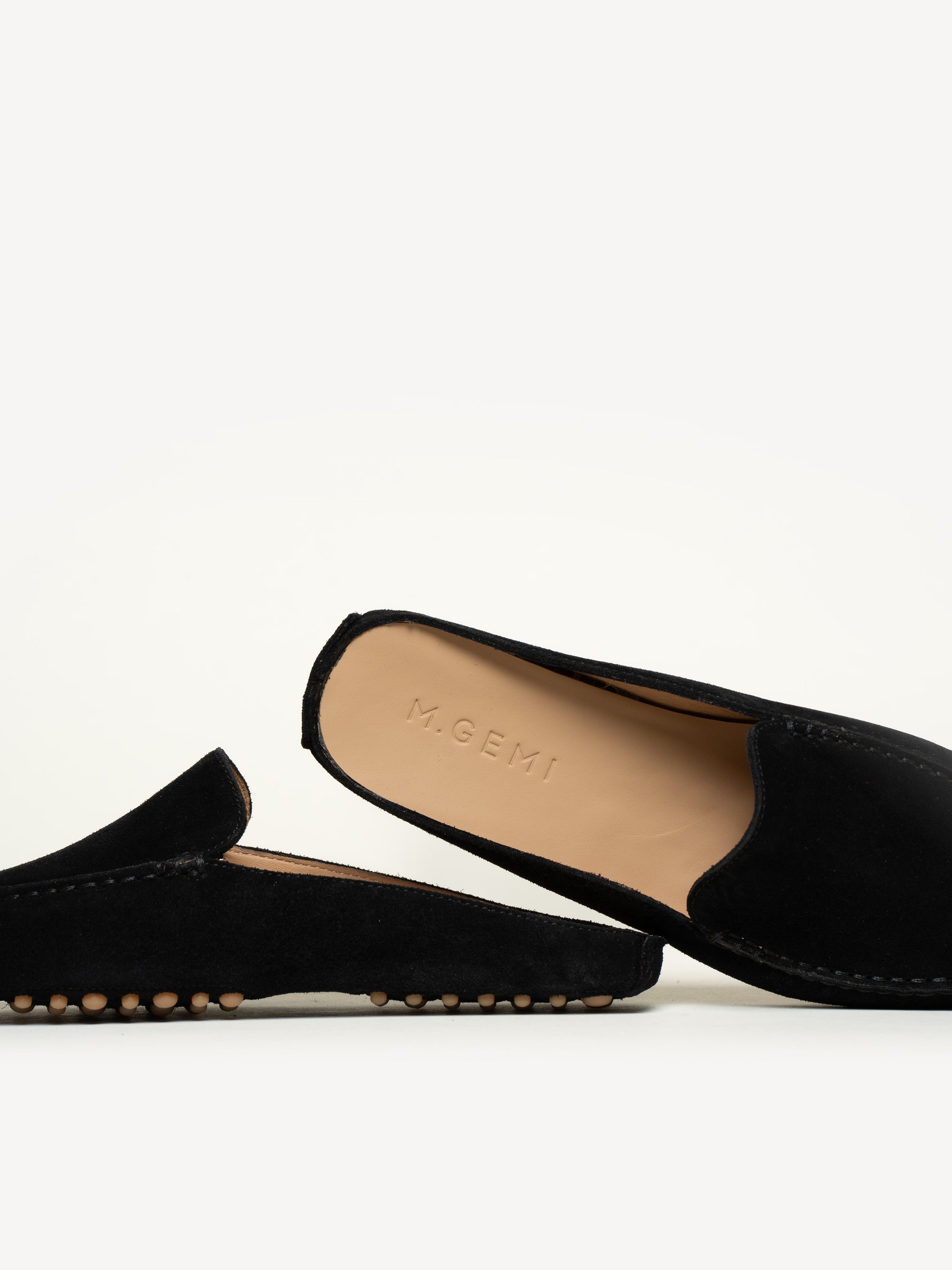 The Felize Mule - Black - Suede - M.Gemi