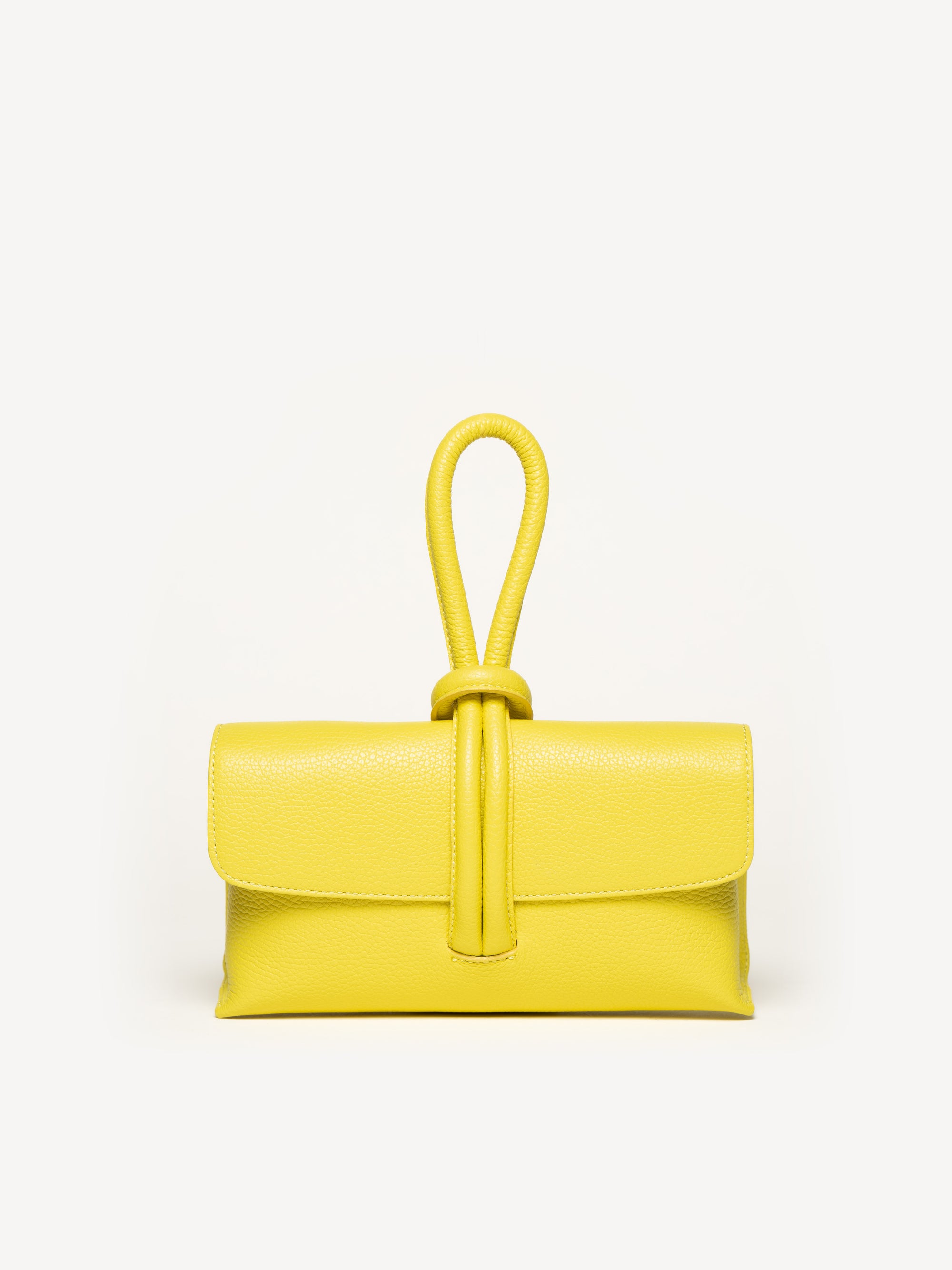 The Francesca - Lemon Yellow - Tumbled Leather - M.Gemi