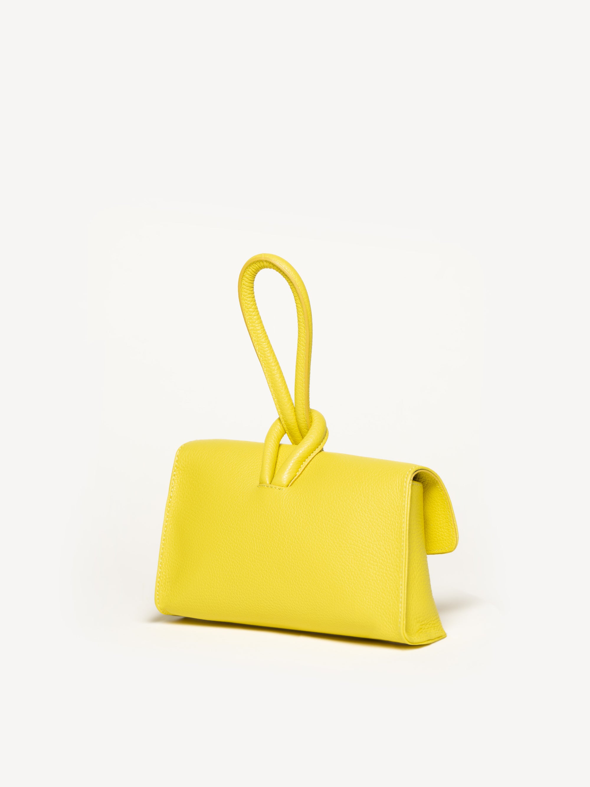 The Francesca - Lemon Yellow - Tumbled Leather - M.Gemi