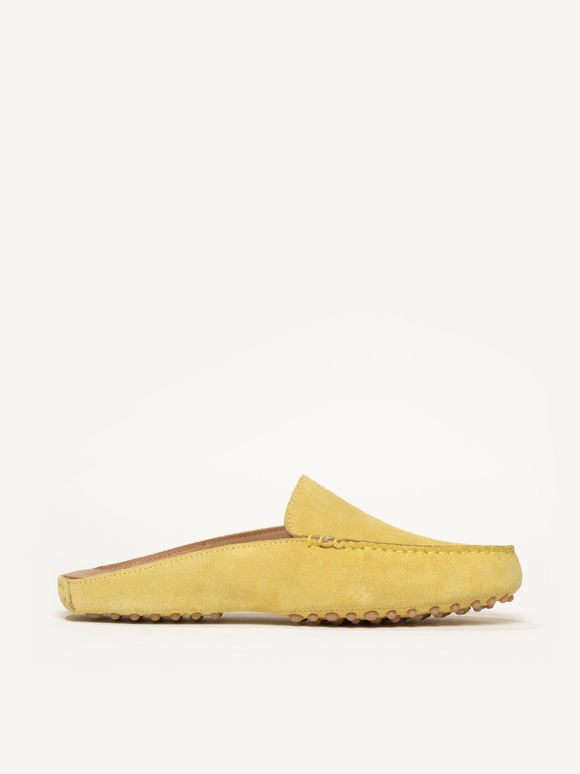 The Felize Mule - Pale Yellow - Suede - M.Gemi