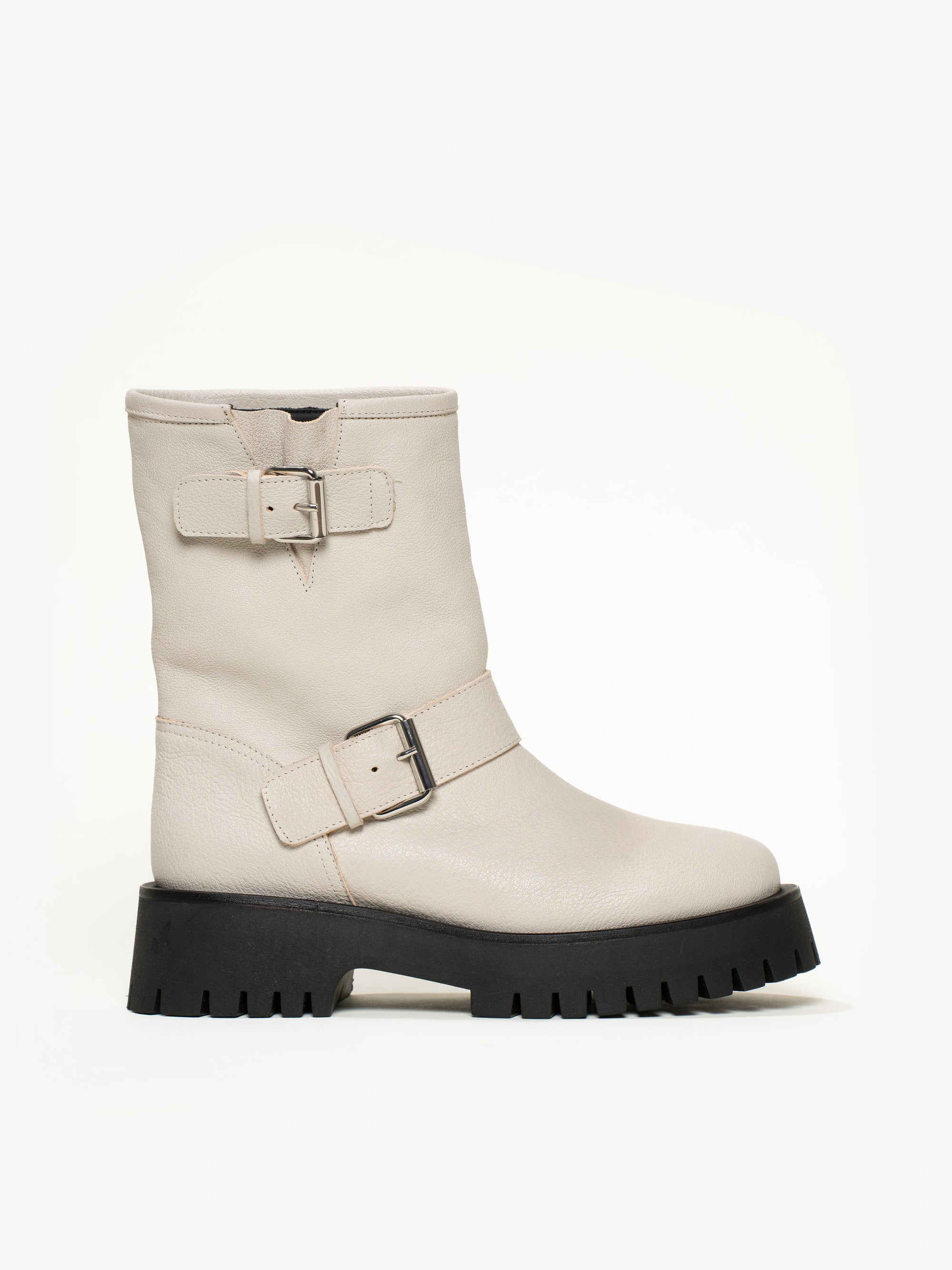 The Alessia - Ecru - Tumbled Leather - M.Gemi