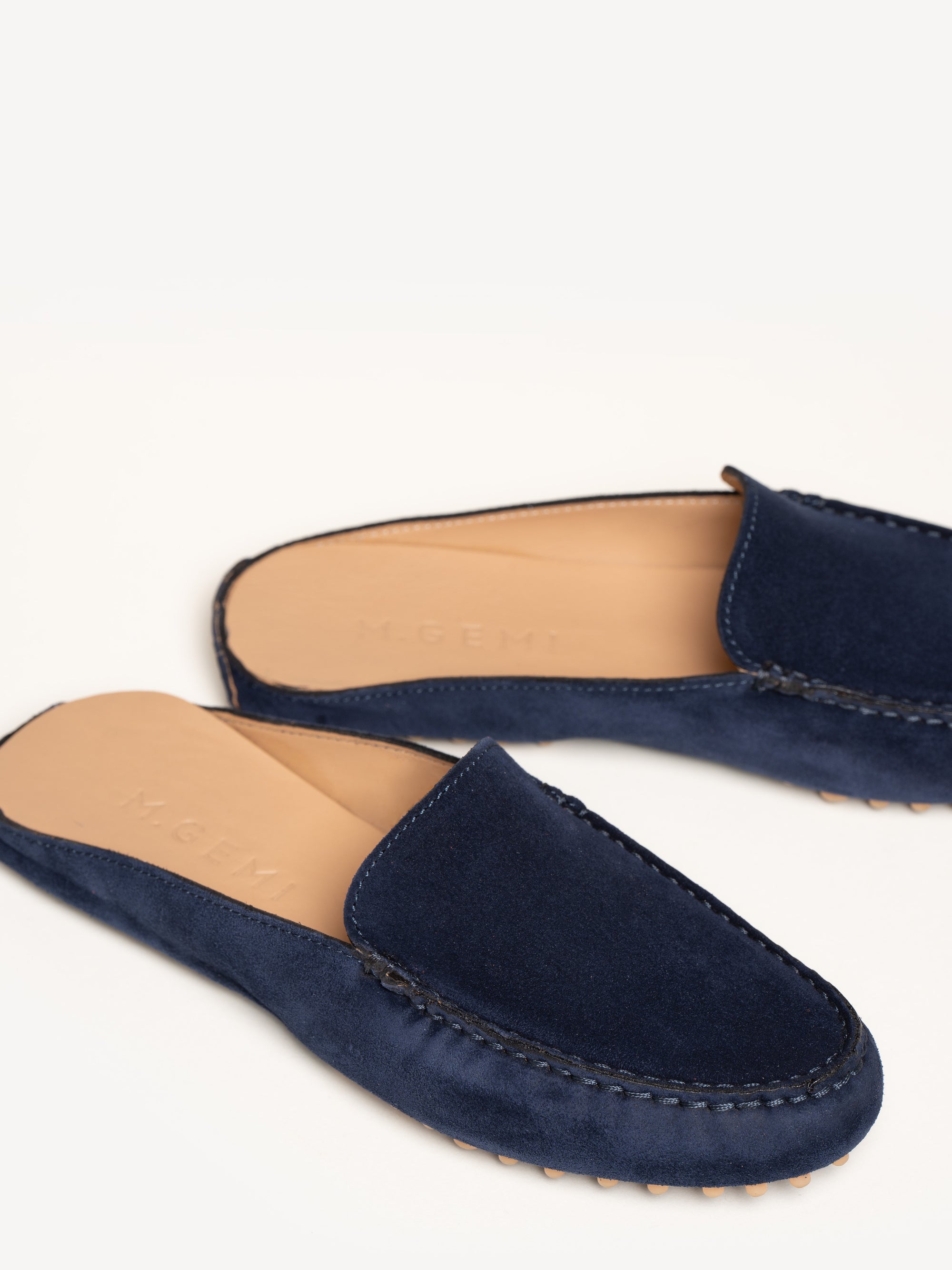 The Felize Mule - Navy - Suede - M.Gemi