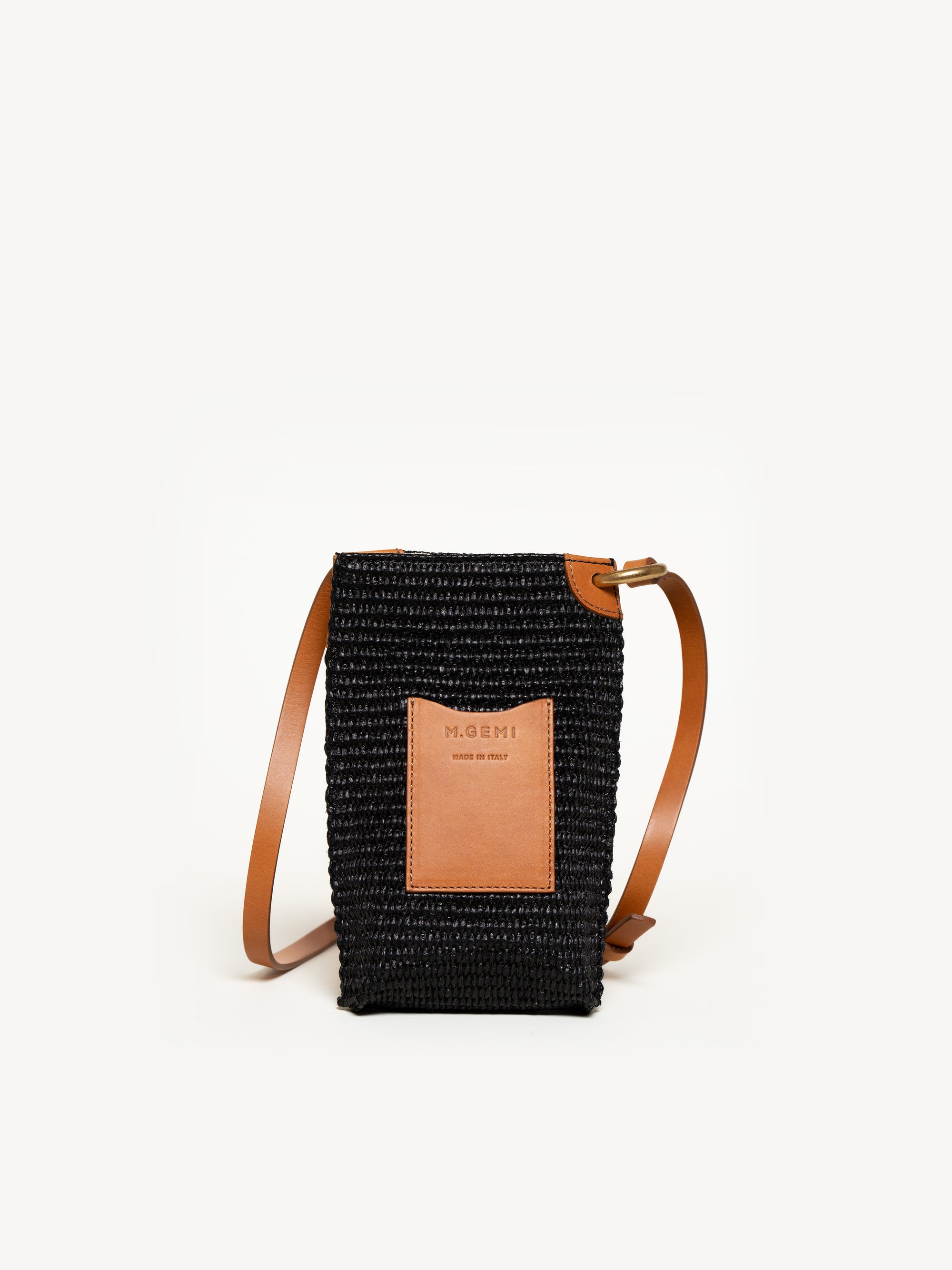 The Anna - Black - Raffia/Leather - M.Gemi
