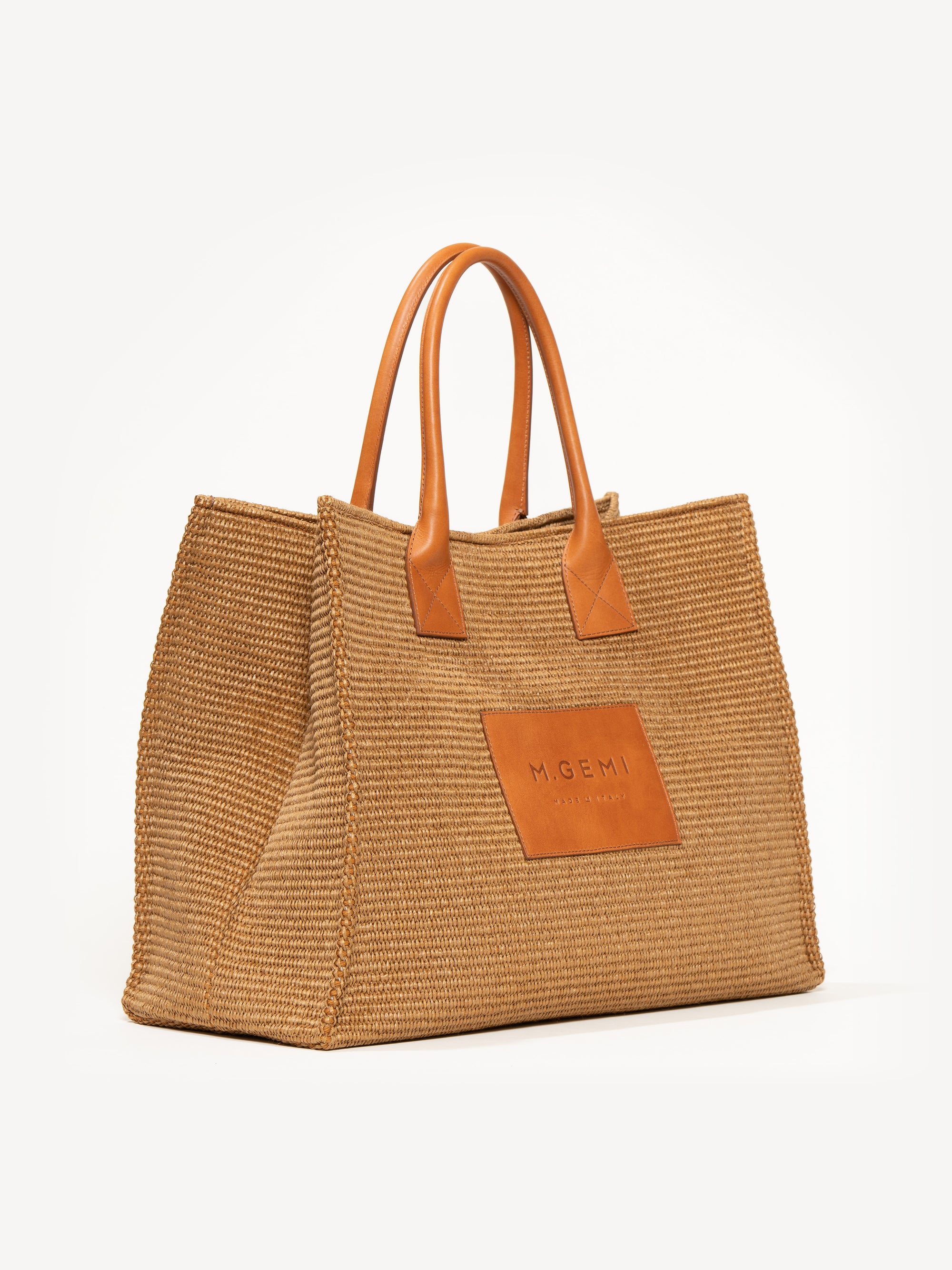 The Vania - Safari - Raffia/Leather - M.Gemi