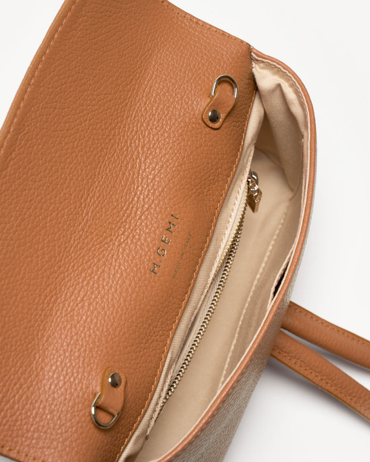 The Francesca - Tan - Tumbled Leather - M.Gemi